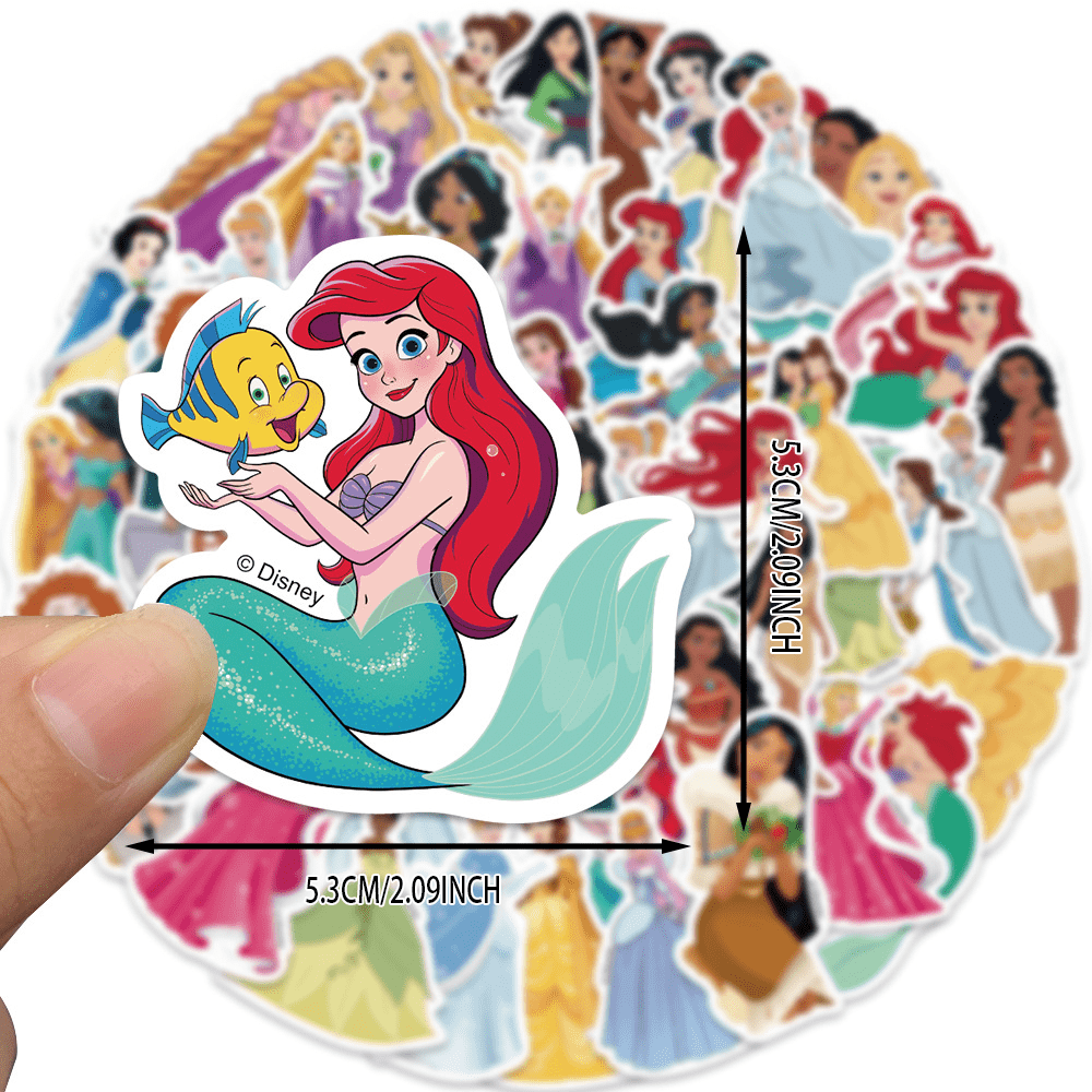 50PCS Disney Princess Officially Licensed Cinderella Aurora Ariel Belle ...