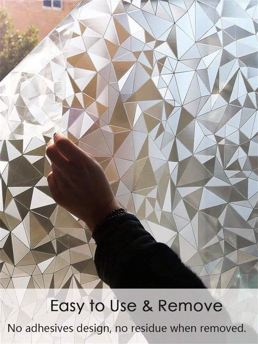 1 Roll Rubble Pattern Frosted Glass Window Film, Decorative Window ...