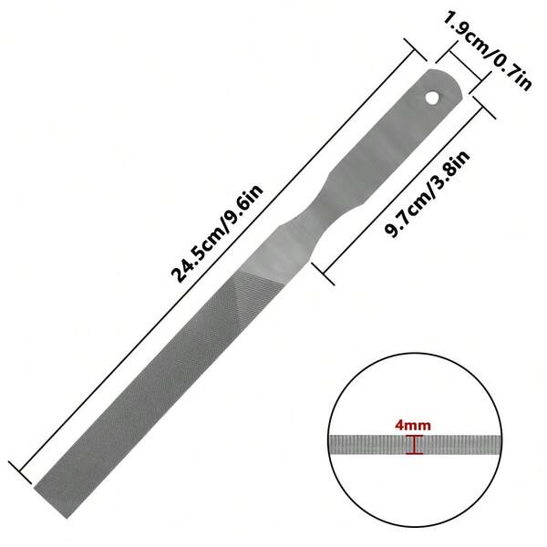6'' Flat Double/Single Cut Mill Bastard File Made Of High Carbon Steel ...