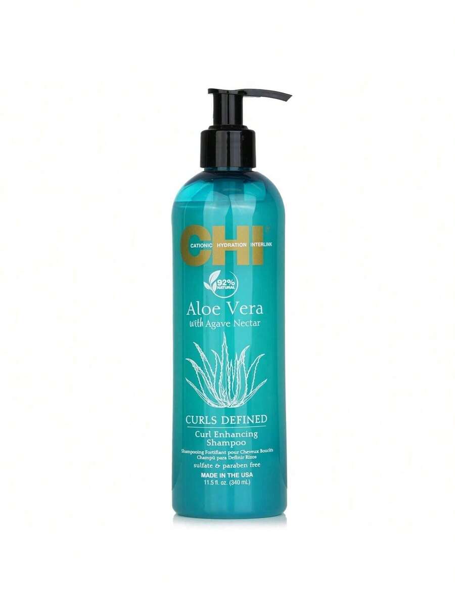 CHI Aloe Vera With Agave Curls Defined Curl Enhancing Shampoo 340ml/11 ...
