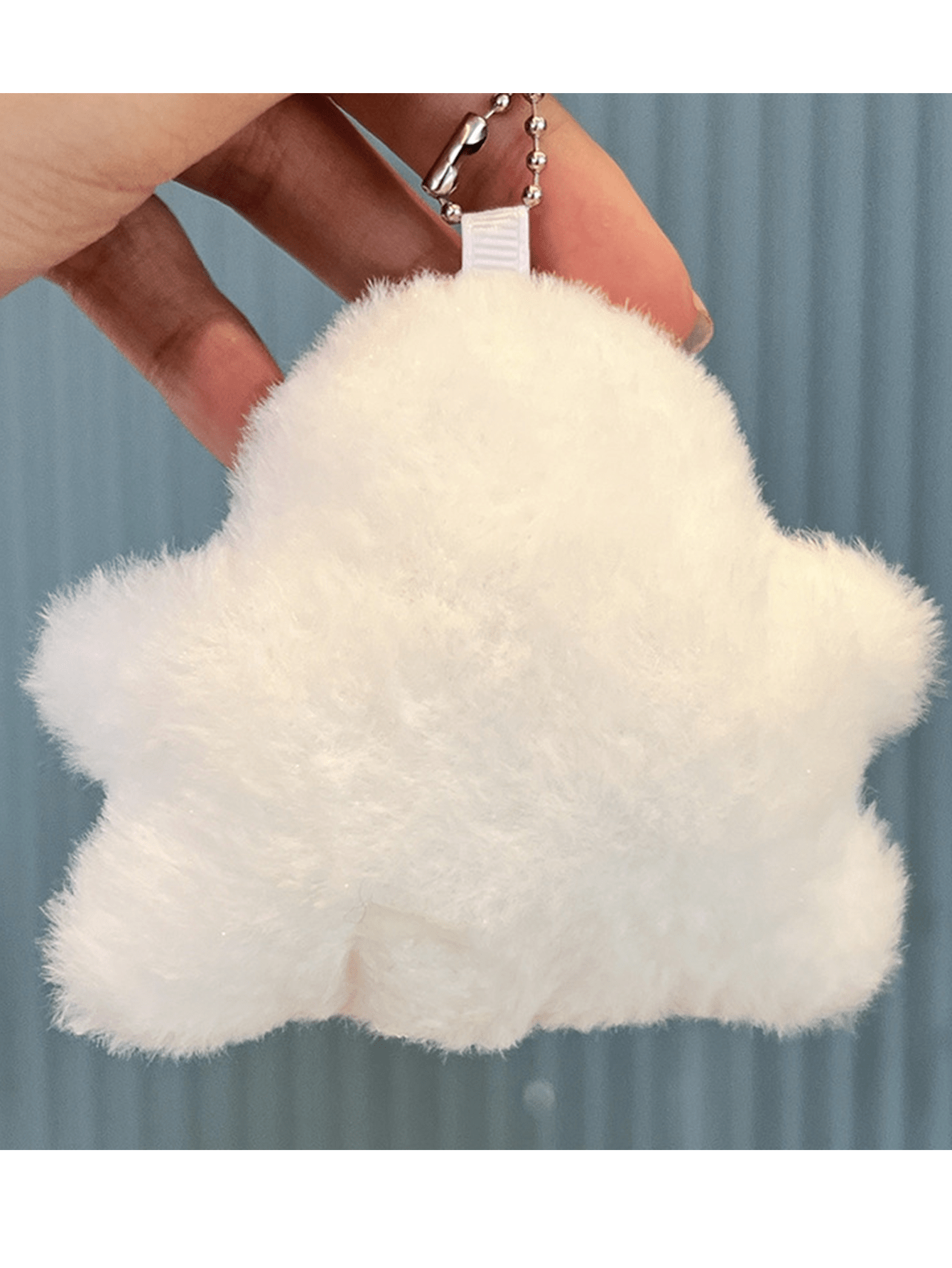18cm White Cloud Plush Toys Keychain Accessory Soft Stuffed Pendant ...