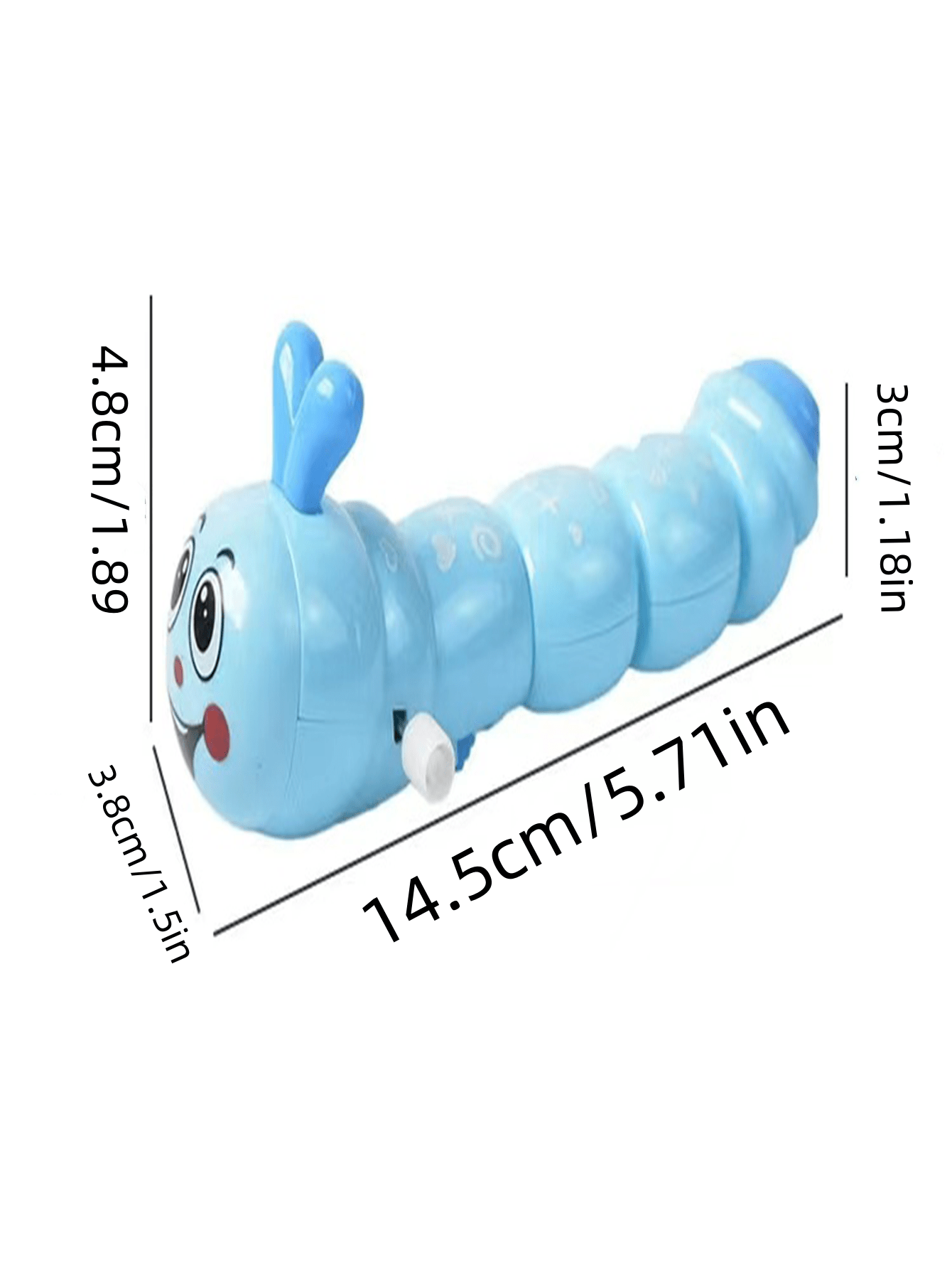 Clockwork Furry Caterpillar Toy With Cartoon & Cute Design, Can Move ...