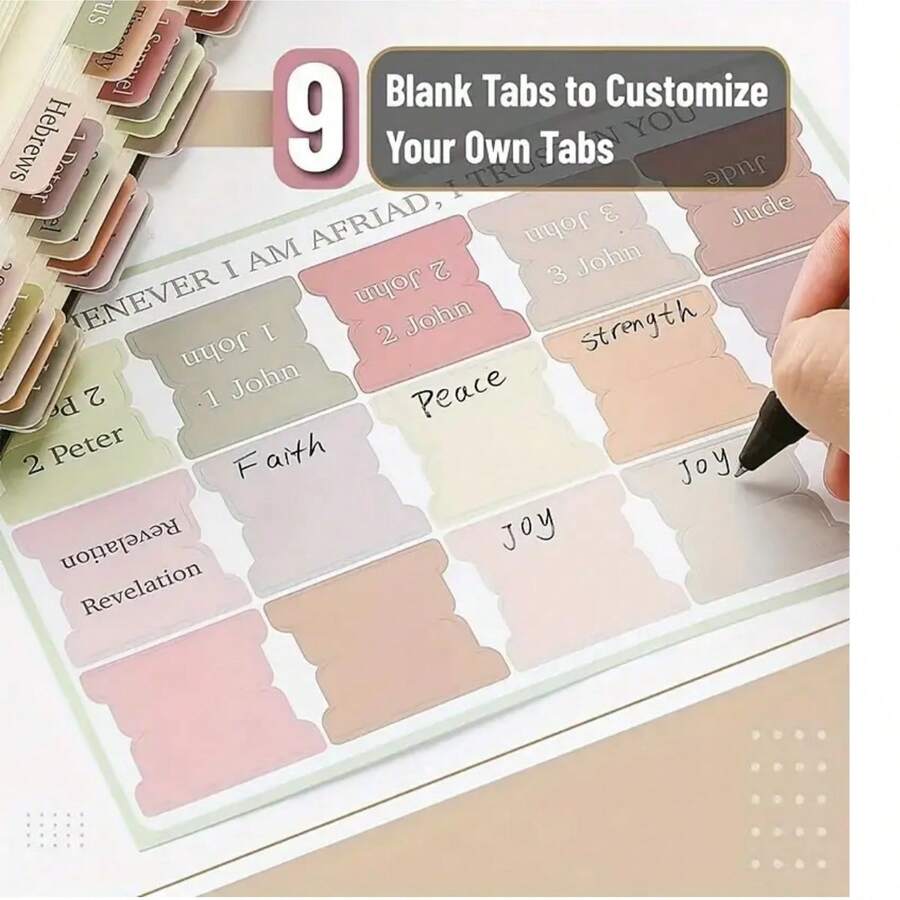 75pcs Bible Index Label Stickers Large Label Cross Design Faith ...