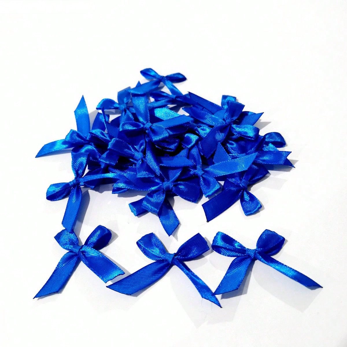30pcs Mini Satin Bows In White/Red/Black/Purple/Pink/Royal-Blue Color ...