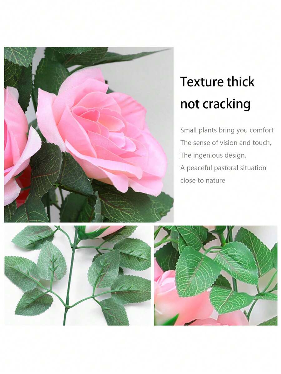 9 Flower Heads Simulating Rose Cane | SHEIN USA