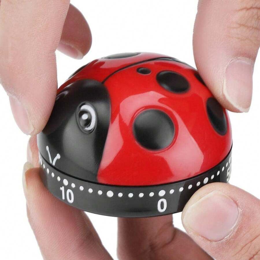 Cute Ladybug Shape Kitchen Timer 60 Minutes Timer With Loud Ring ...