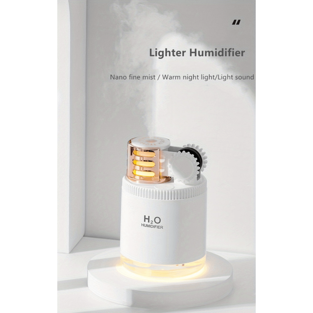 1pc, Creative Atmosphere Light Retro Lighter Humidifier Two-Speed Spray ...