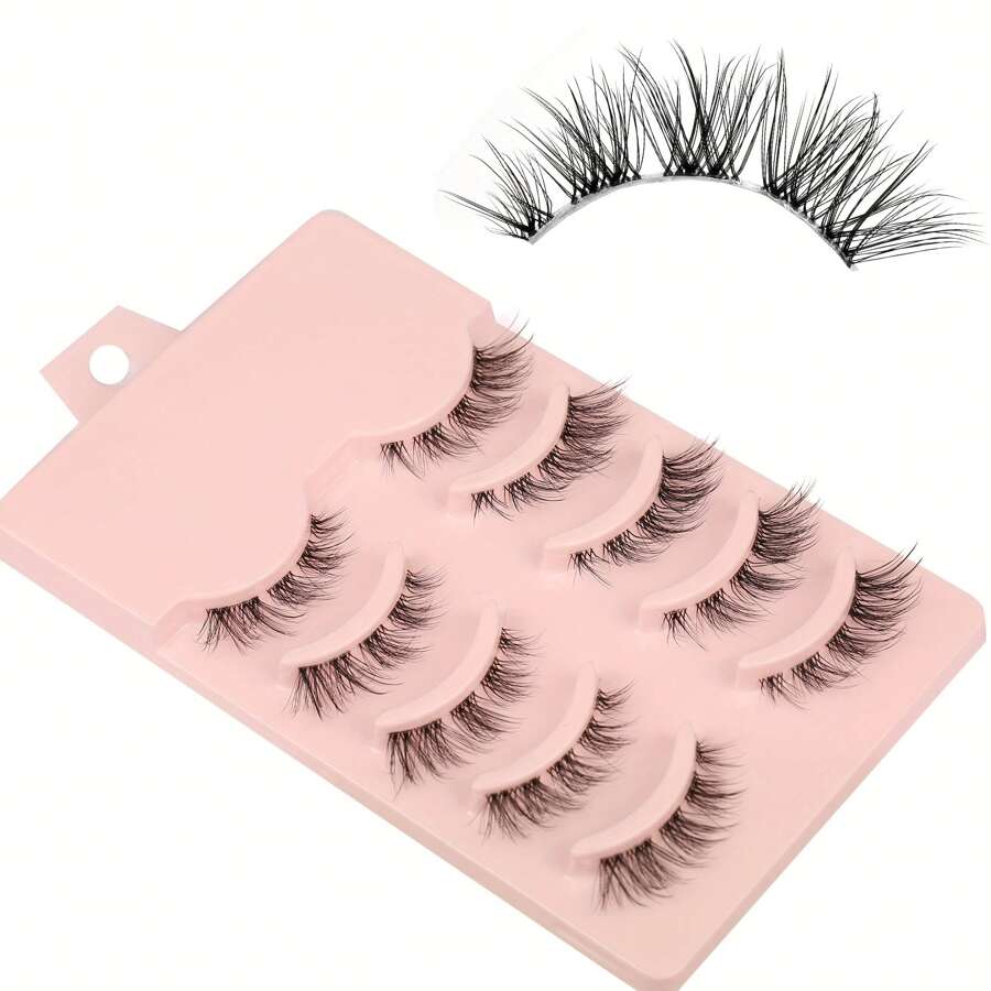 False Eyelash Tufts Natural Look, Wispy Manga Eyelash Extension Cat Eye ...