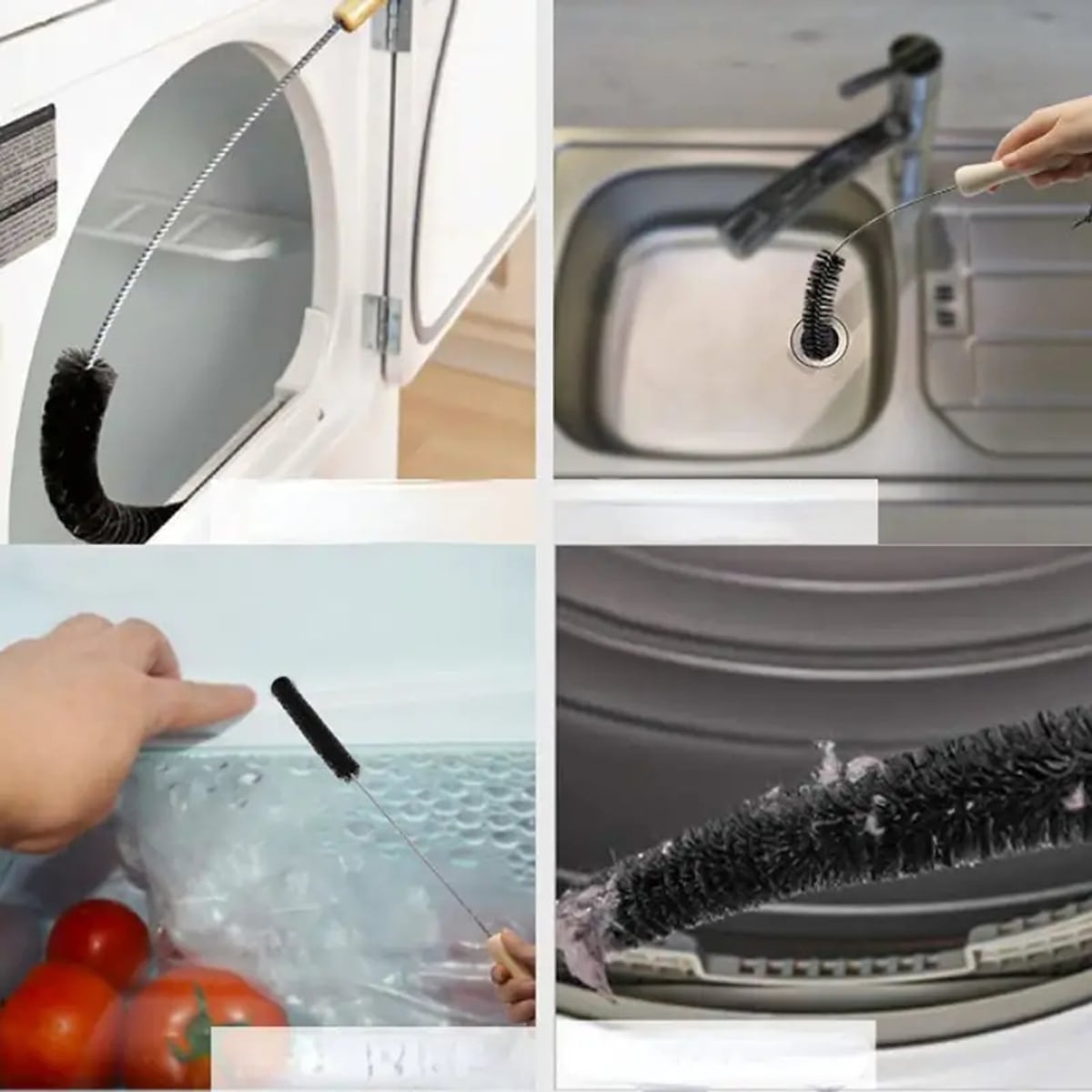 1pc Washing Machine Cleaning Brush Dryer Duct Brush For Cleaning Drum ...