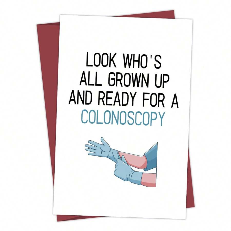 1pc Funny Birthday Card, Birthday Prank Card, Naughty Funny Cards For ...