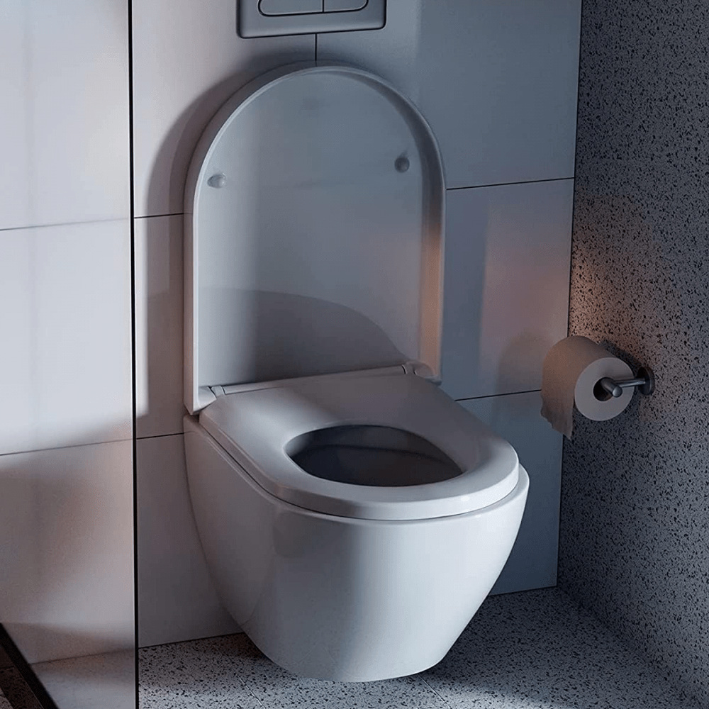 D/U Shape Soft Close Toilet Seat With Quick Release, Simple Top Fixing ...