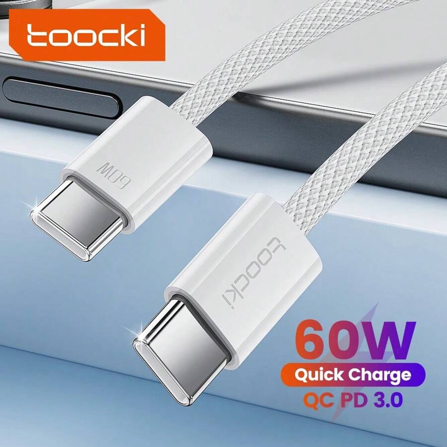 Toocki PD 60W Fast Charging Cable Compatible With IPhone 15 PD QC 3.0 ...