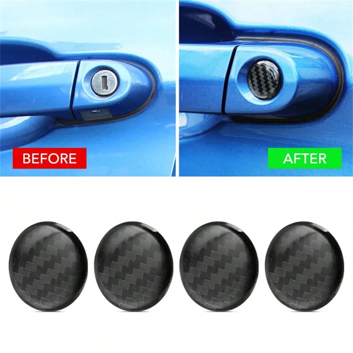 4Pcs 20mm Car Lock Keyhole Stickers: Decorate & Protect Your BMW E46 ...