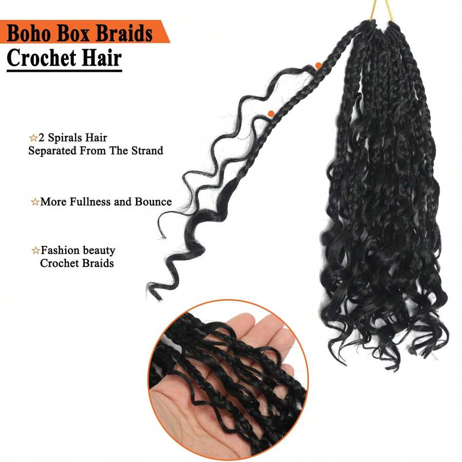 12 Inch 9 Packs Goddess Box Braids Crochet Hair For Women,3X Crochet ...