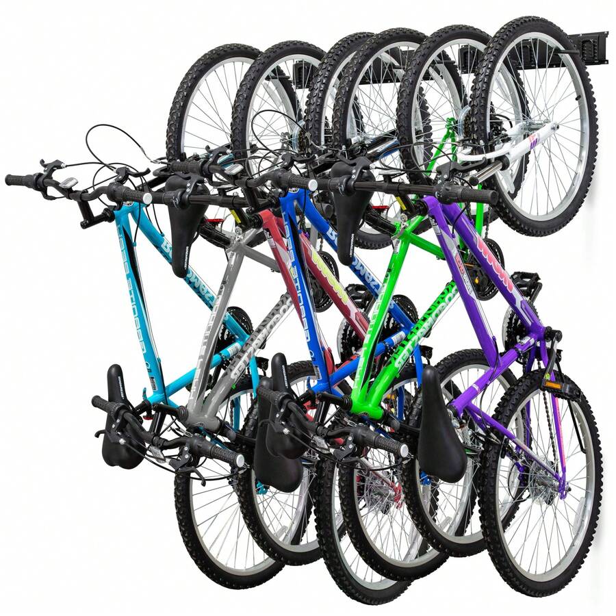 RaxGo Garage Bike Rack Wall Mount Bicycle Storage Hanger With 6 ...