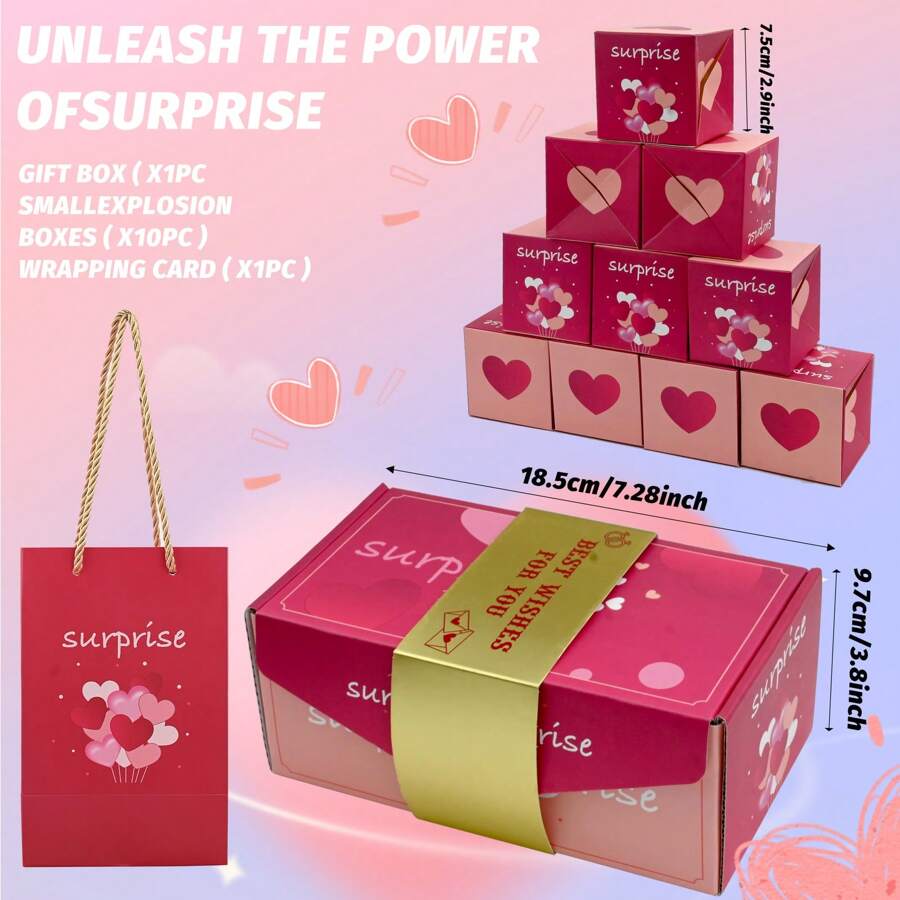 Surprise Box Gift Box Pop-Up Explosion Gift Box DIY Folding Bouncing ...