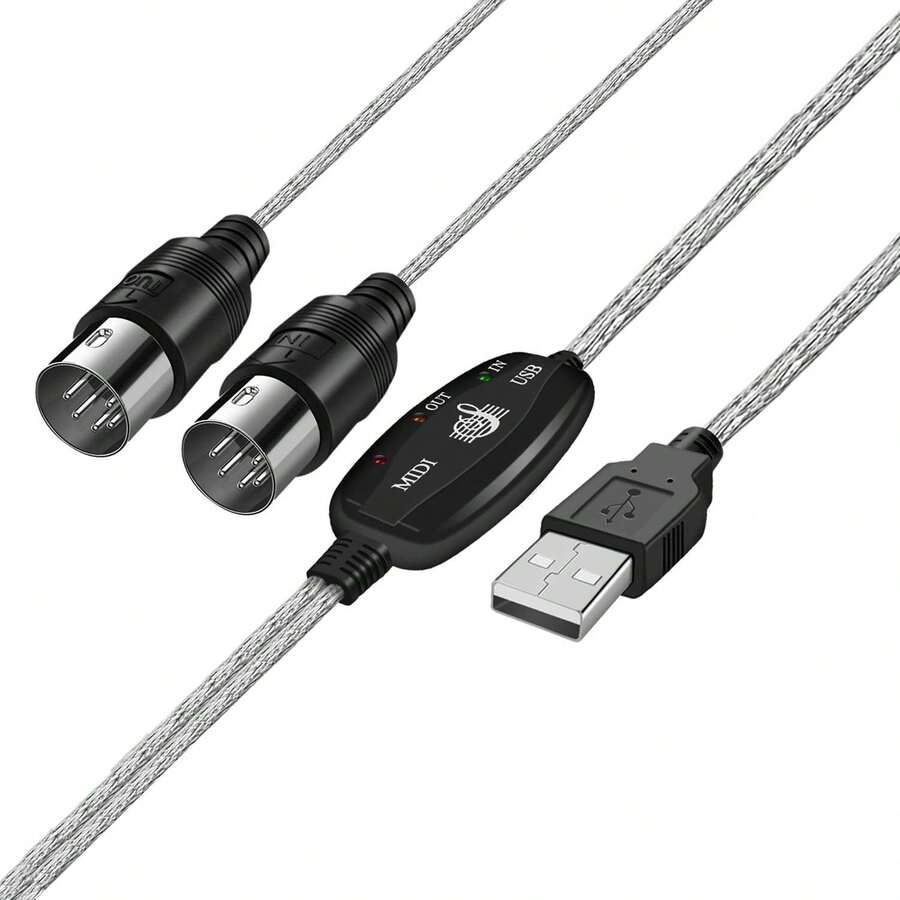 HIFING USB To MIDI Cable Converter 2 In 1 PC To Synthesizer Music ...
