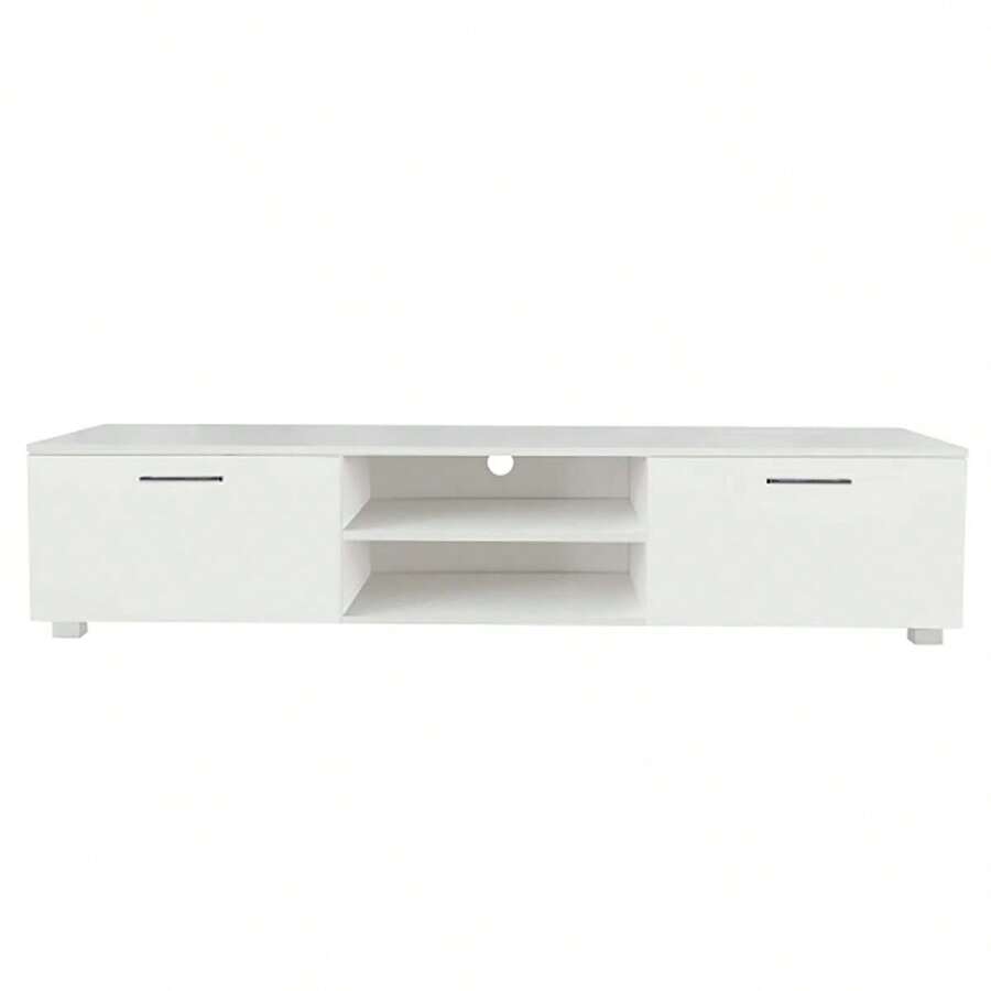 White TV Stand For 70 Inch TV Stands, Media Console Entertainment ...