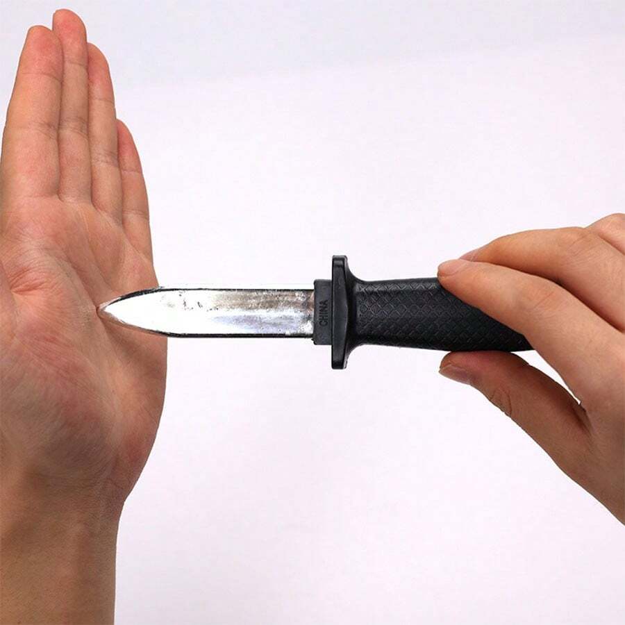 1pc Popular Prank Toy, Retractable Knife, Harmless Fake Knife ...