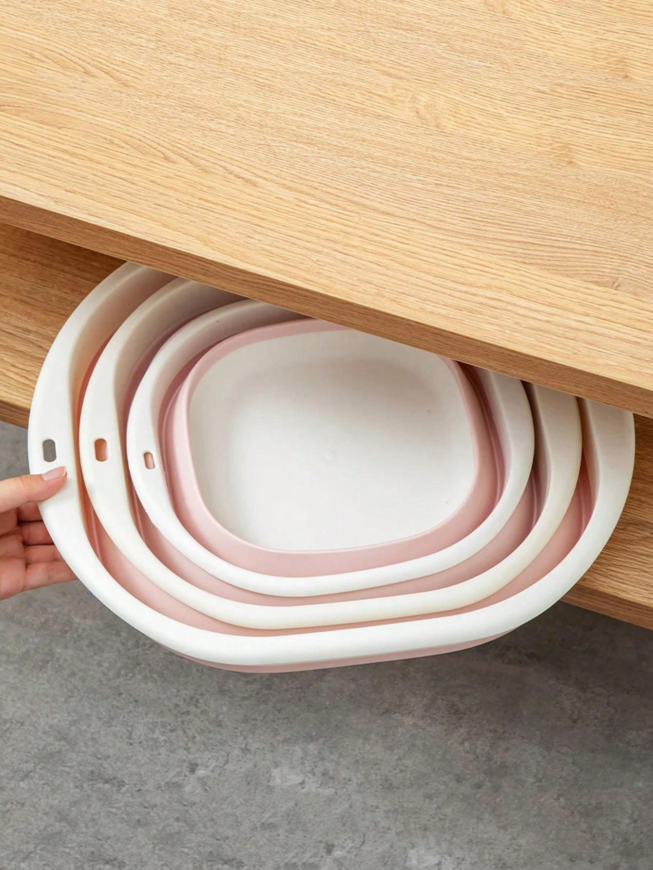 Portable Plastic Folding Basins Foldable Washbasin Lightweight Hanging ...