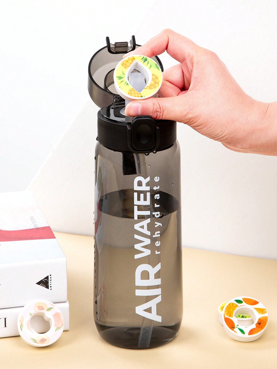 1 Pièce Bouteille D'eau Aromatisée Avec 1 Capsule De Saveur Aléatoire, Ensemble De Bouteilles D ...