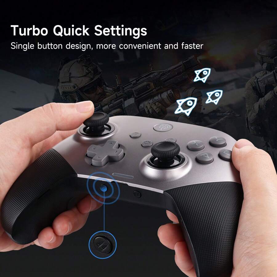EasySMX EasySMX X10, PC And Multiplatform Gaming Controller With Full Mechanical Buttons And ...