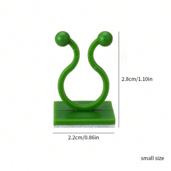 10pcs Green Plant Vine Fixing Clips, Wall Mount With Expandable Pole ...