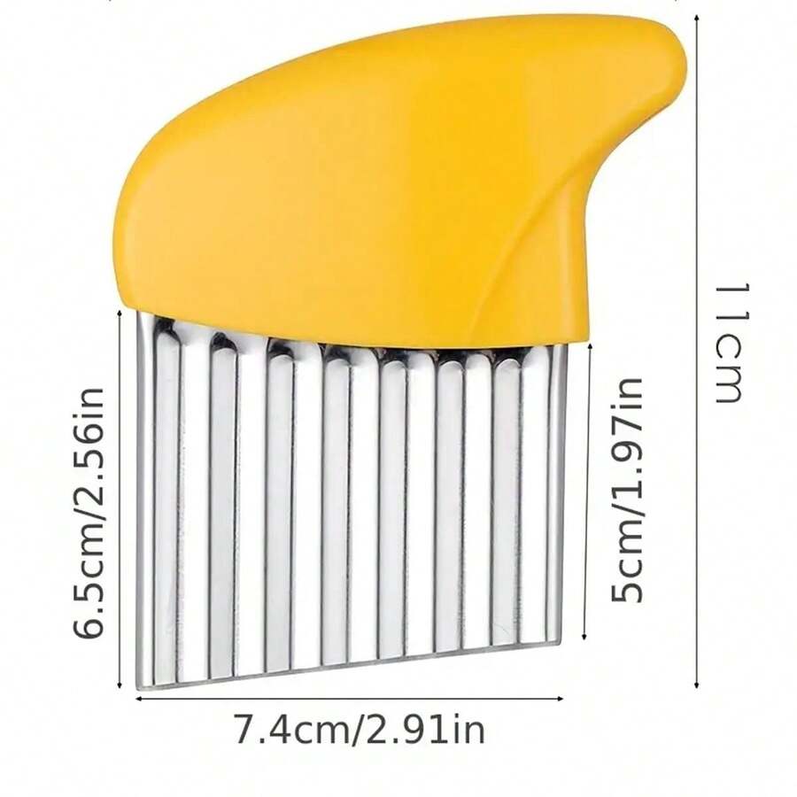 Stainless Steel Deepened Sharp-Tooth Knife Potato Knife Potato Cut Wave ...