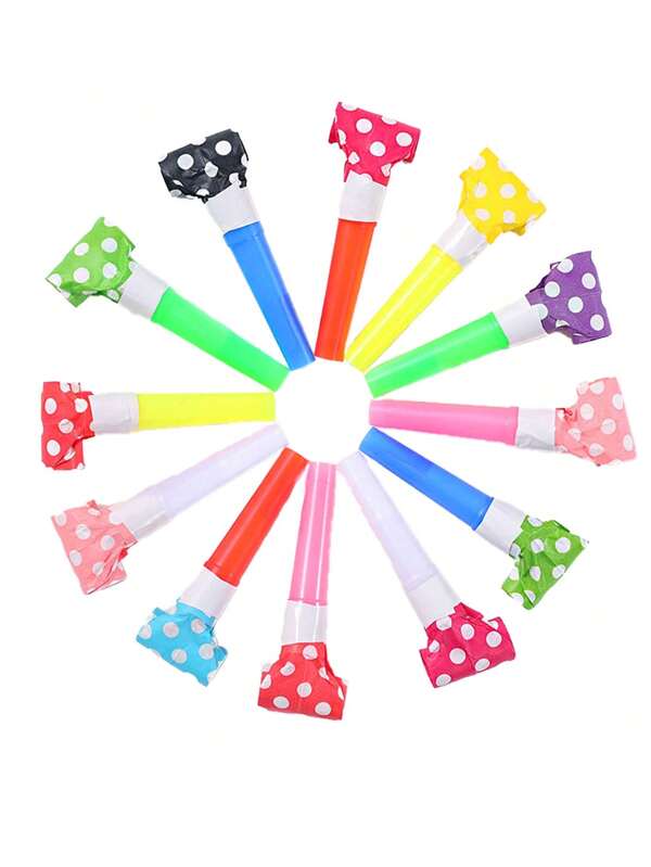 20pcs-Party Blower, Colorful Birthday Noisemakers Birthday Blow Horns ...