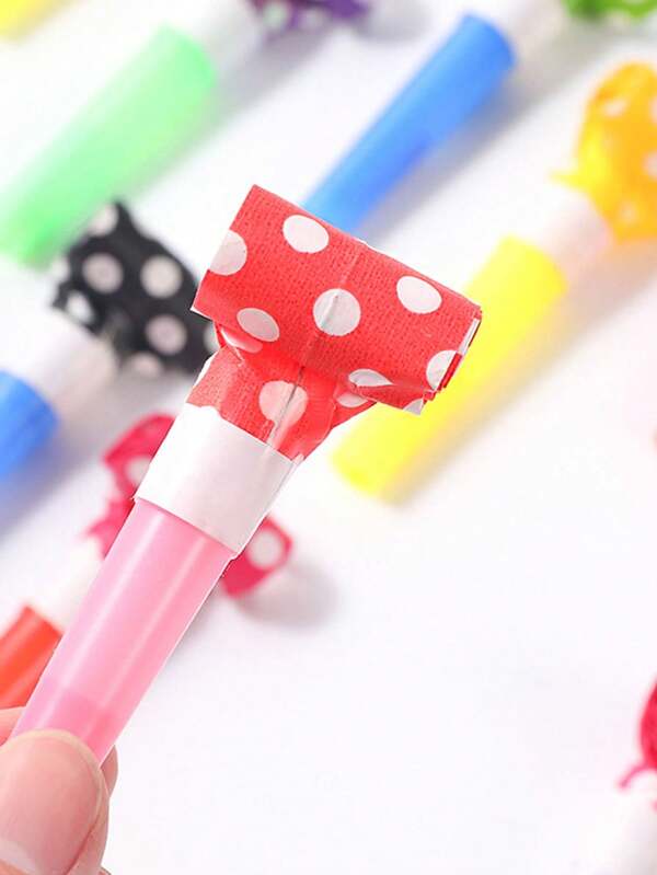 20pcs-Party Blower, Colorful Birthday Noisemakers Birthday Blow Horns ...