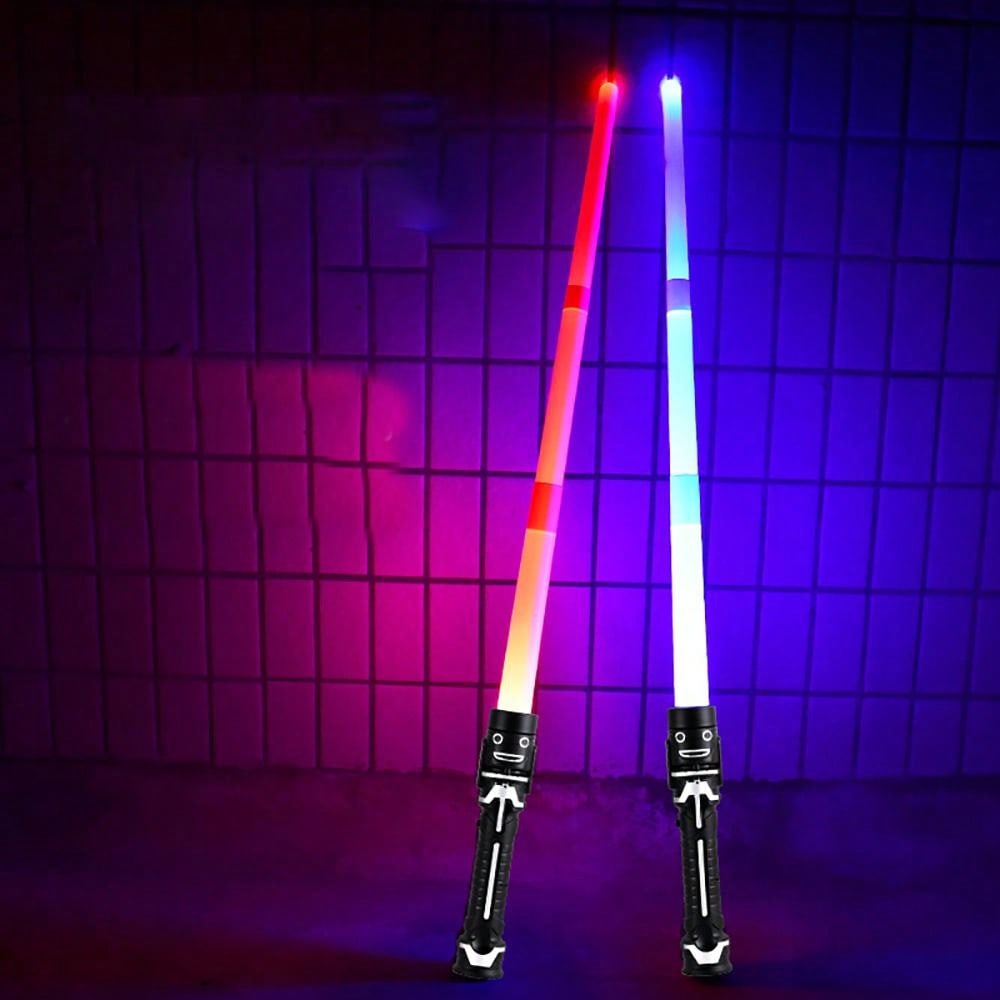 With-Expandable 2-In-1 Light Sabers With Connector-Red&Blue LED Swords ...