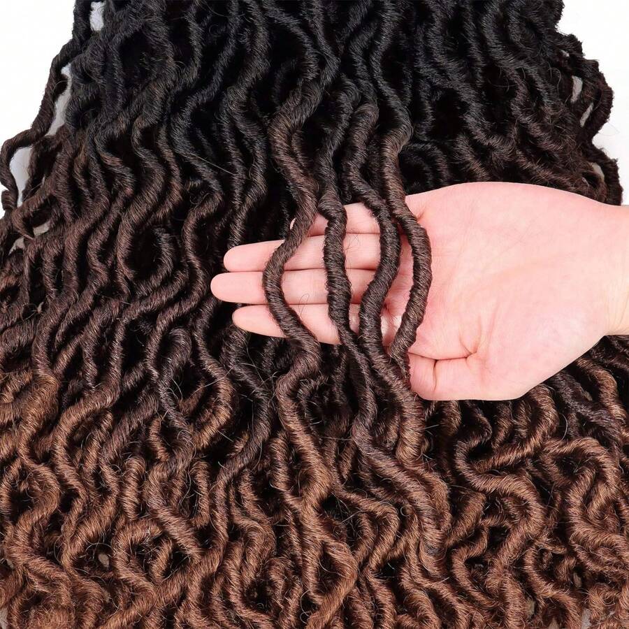 1 Pack Multicolor Soft Locs Synthetic Crochet Hair Pre Looped ,18 Inch ...