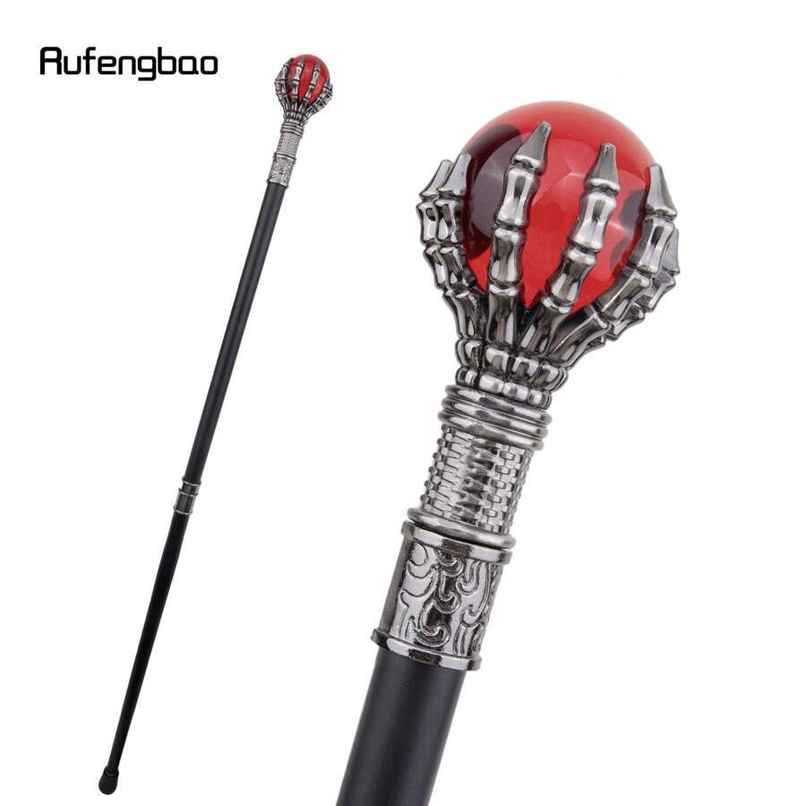 rufengbao Red Glass Ball Steampunk Walking Cane Fashion Decorative ...