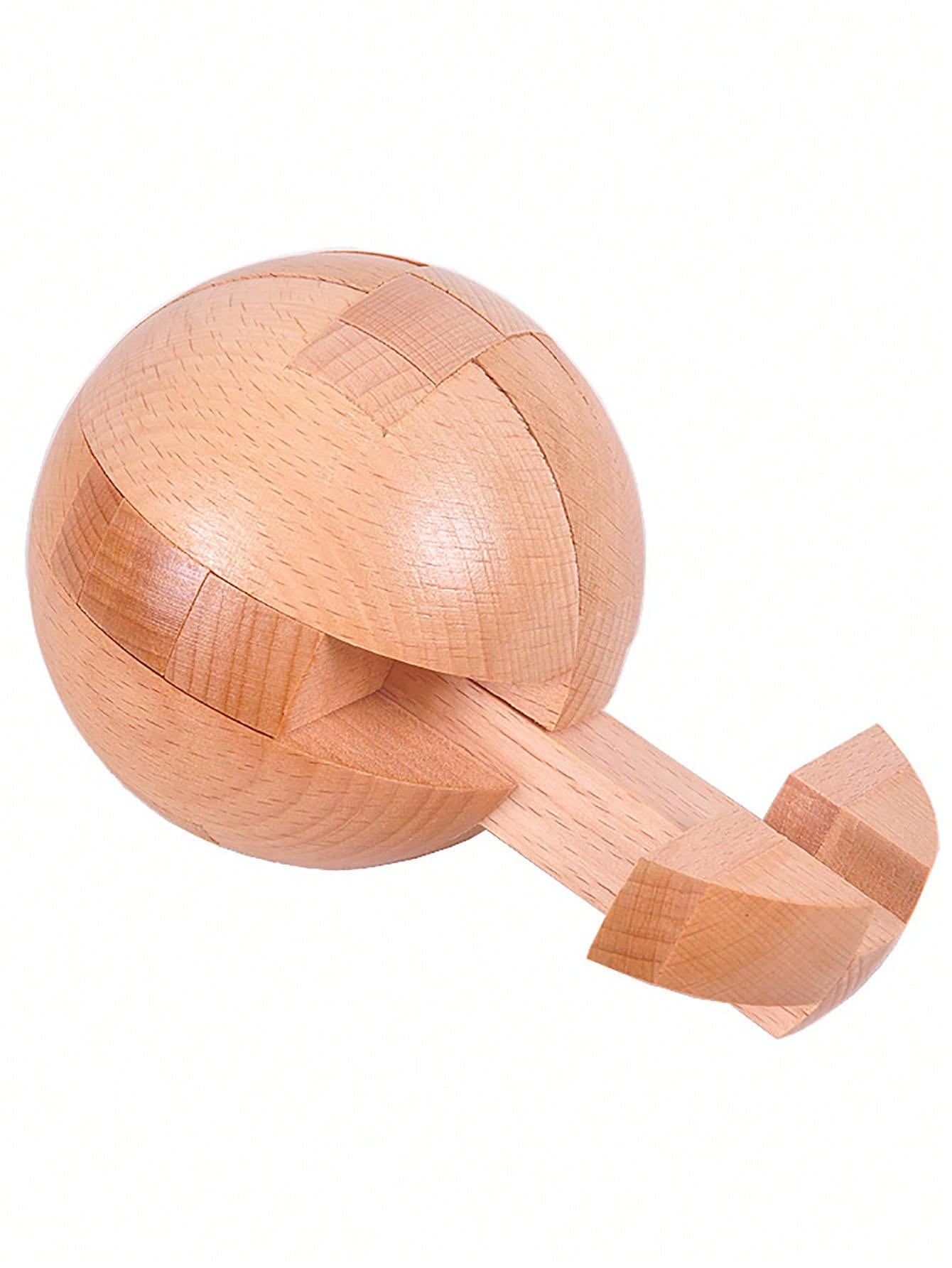 Adults' Wooden Puzzle Classic Kongming/Luban/Labyrinth Ball Lock, Made ...