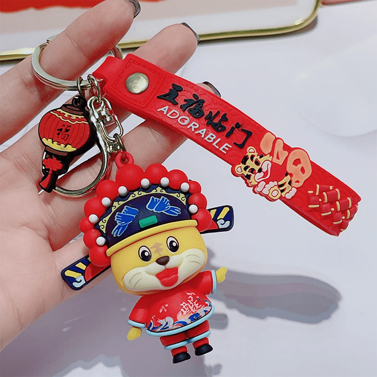 1pc Creative Chinese New Year Keychain, Backpack Pendant, Zodiac Year ...