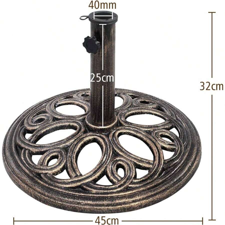 Metal Umbrella Stand, Parasol Stand Made Of Rust-Proof Composite ...