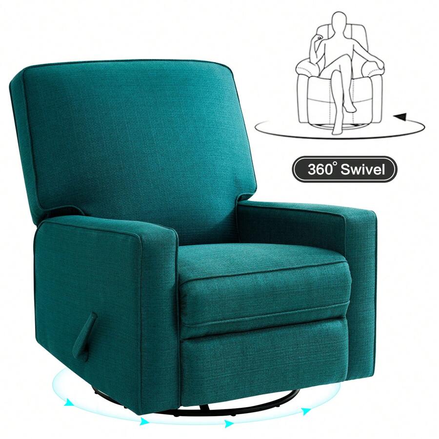 COOSLEEP Large Swivel Rocker Recliner Chair With 27-Inch Disc, Nursery ...