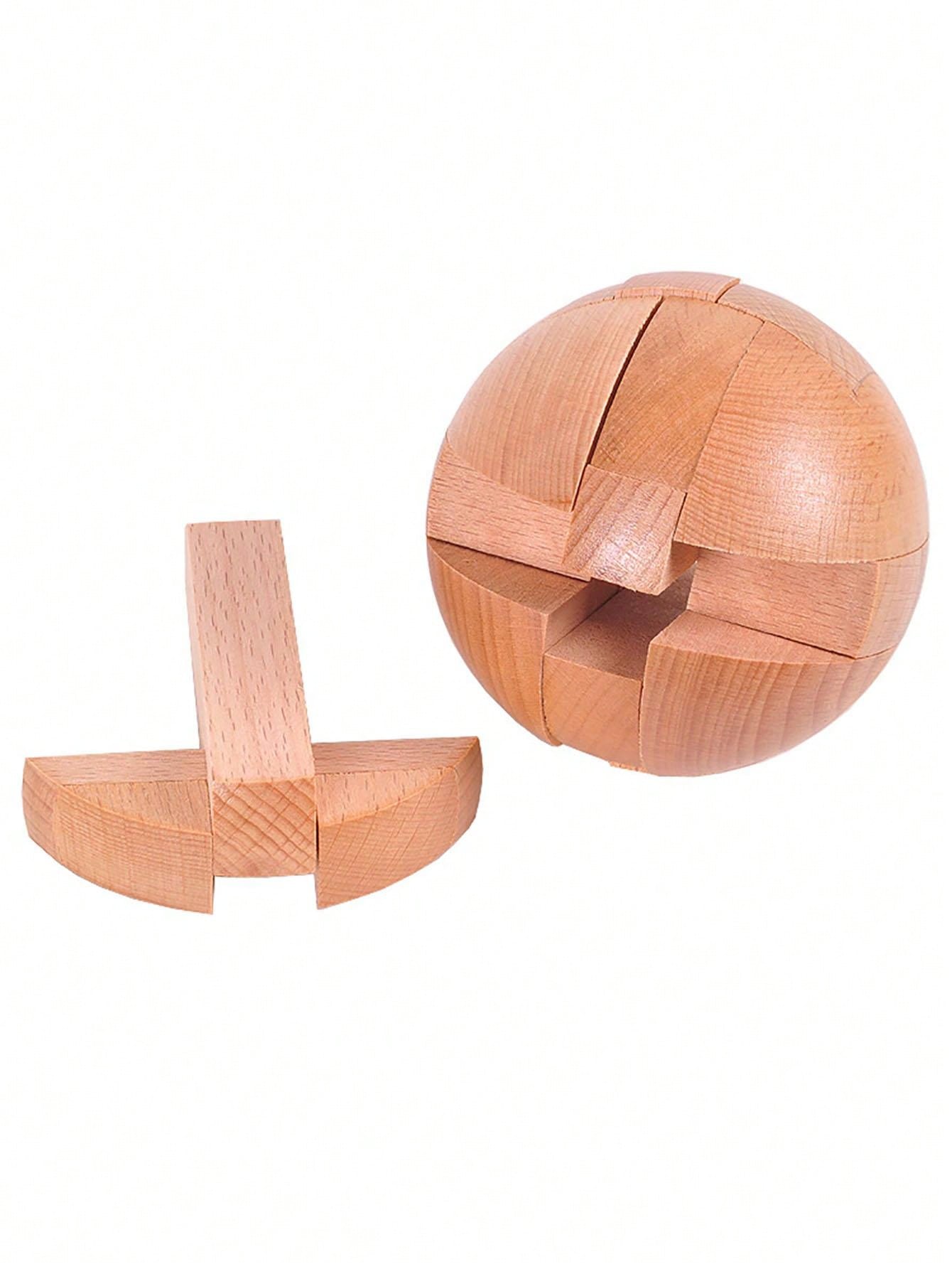 Adults' Wooden Puzzle Classic Kongming/Luban/Labyrinth Ball Lock, Made ...