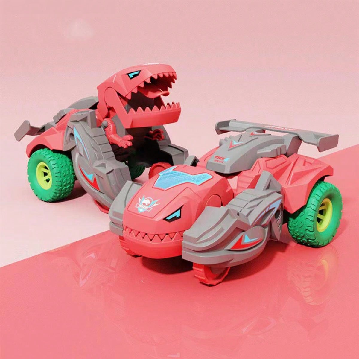 1 st. Deformation Dinosaurie Leksak Bil , , Roterbar , Racing-bil ...