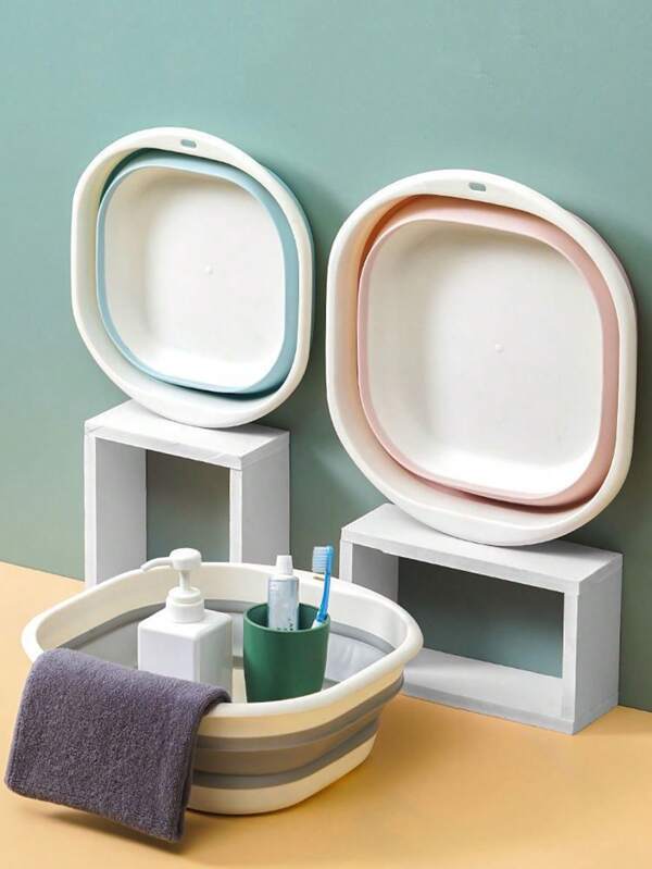 Portable Plastic Folding Basins Foldable Washbasin Lightweight Hanging ...