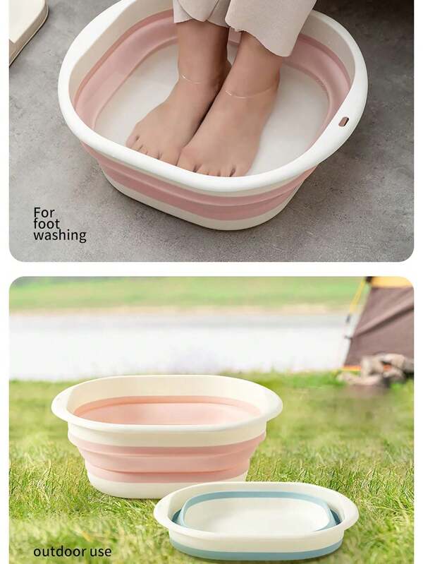 Portable Plastic Folding Basins Foldable Washbasin Lightweight Hanging ...