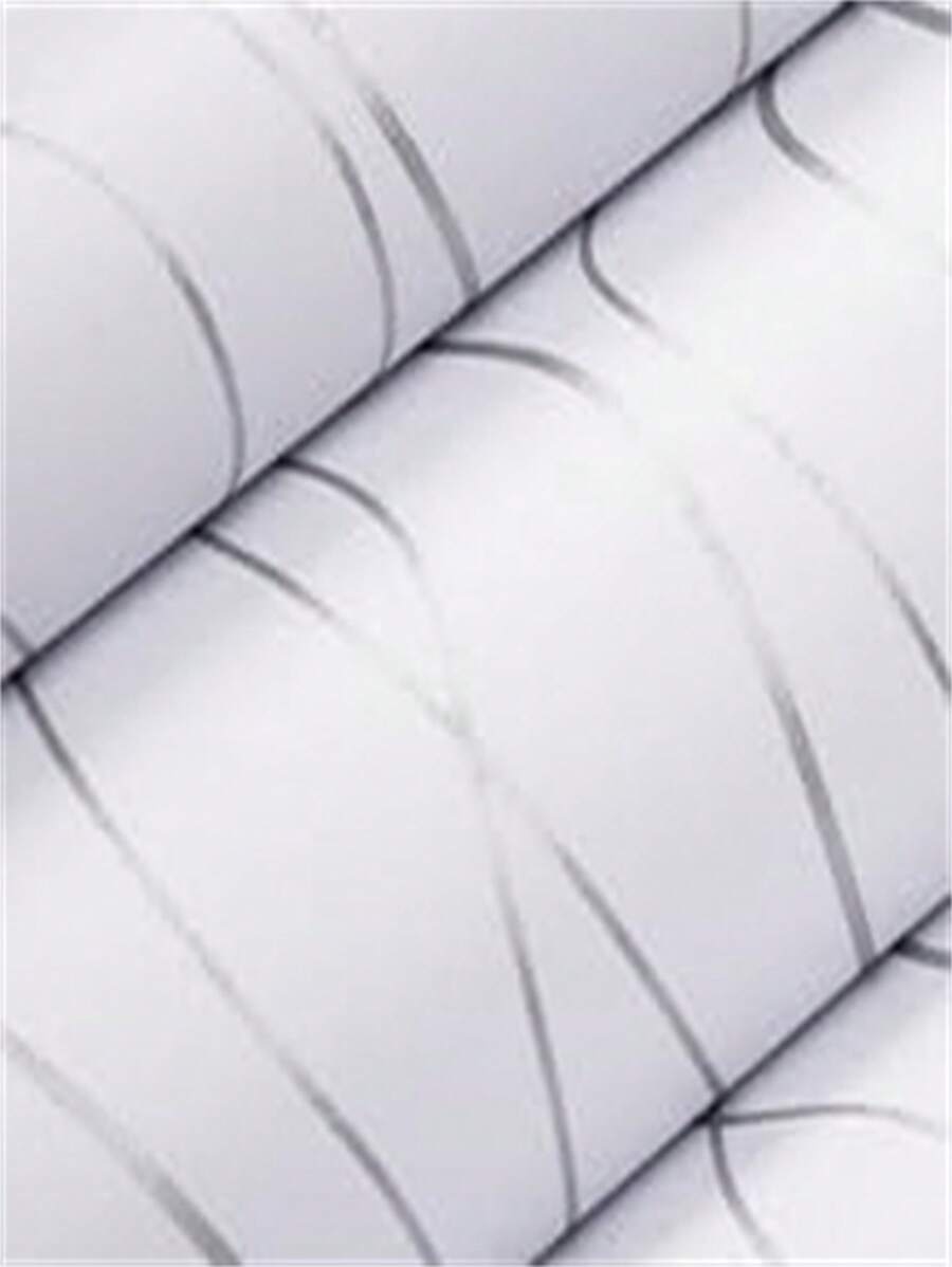 Peel And Stick Wallpaper Silver Modern Embossed Stripe Contact Paper ...