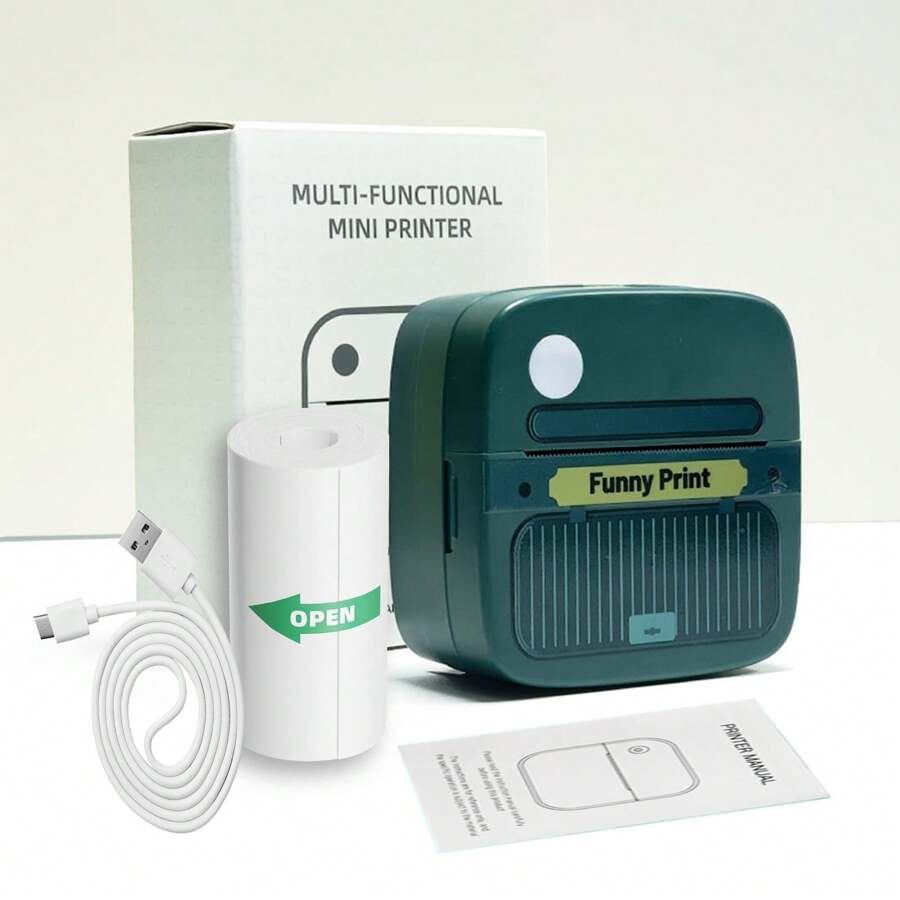 Mini Printer Sticker Maker, Thermal Sticker Printer, Inkless Pocket ...