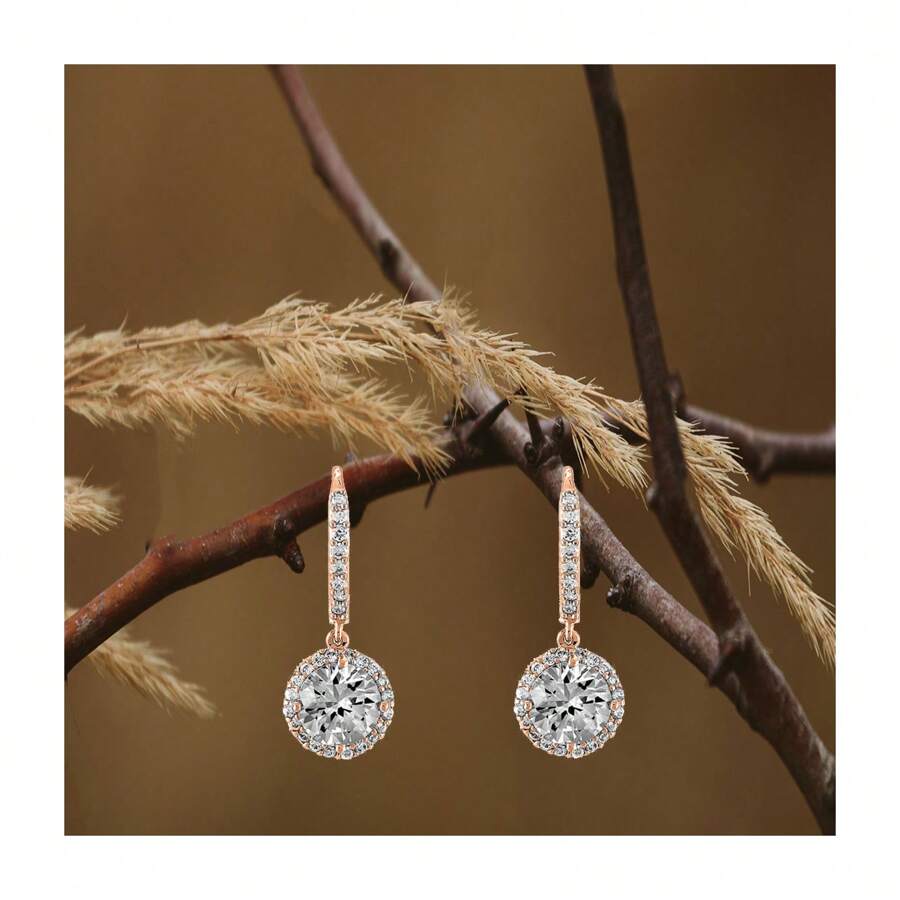 Introducing The Exquisite C.Z. Round Euro Earrings: Embrace Elegance ...