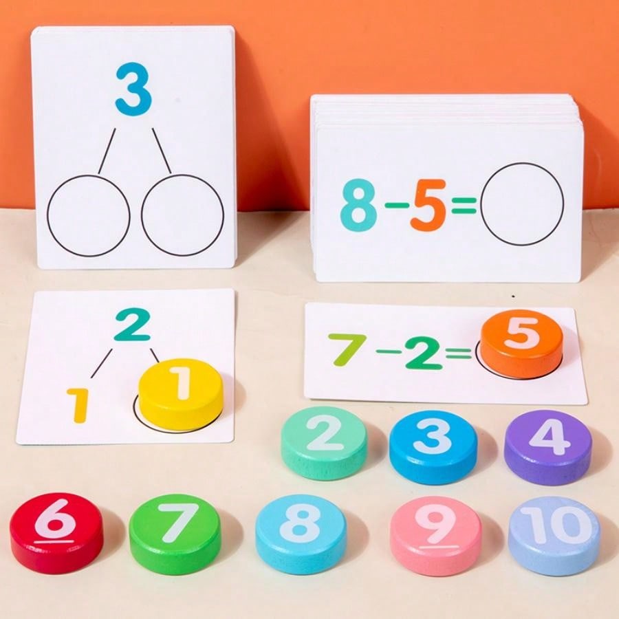 Juguete Educativo De Iluminación Matemática Para Niños De Kindergarten ...