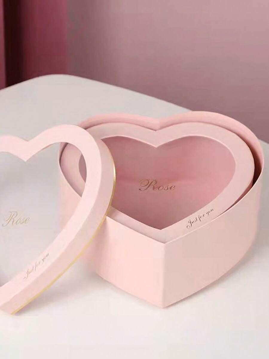 Heart Shaped Clear Window Gift Box | SHEIN USA