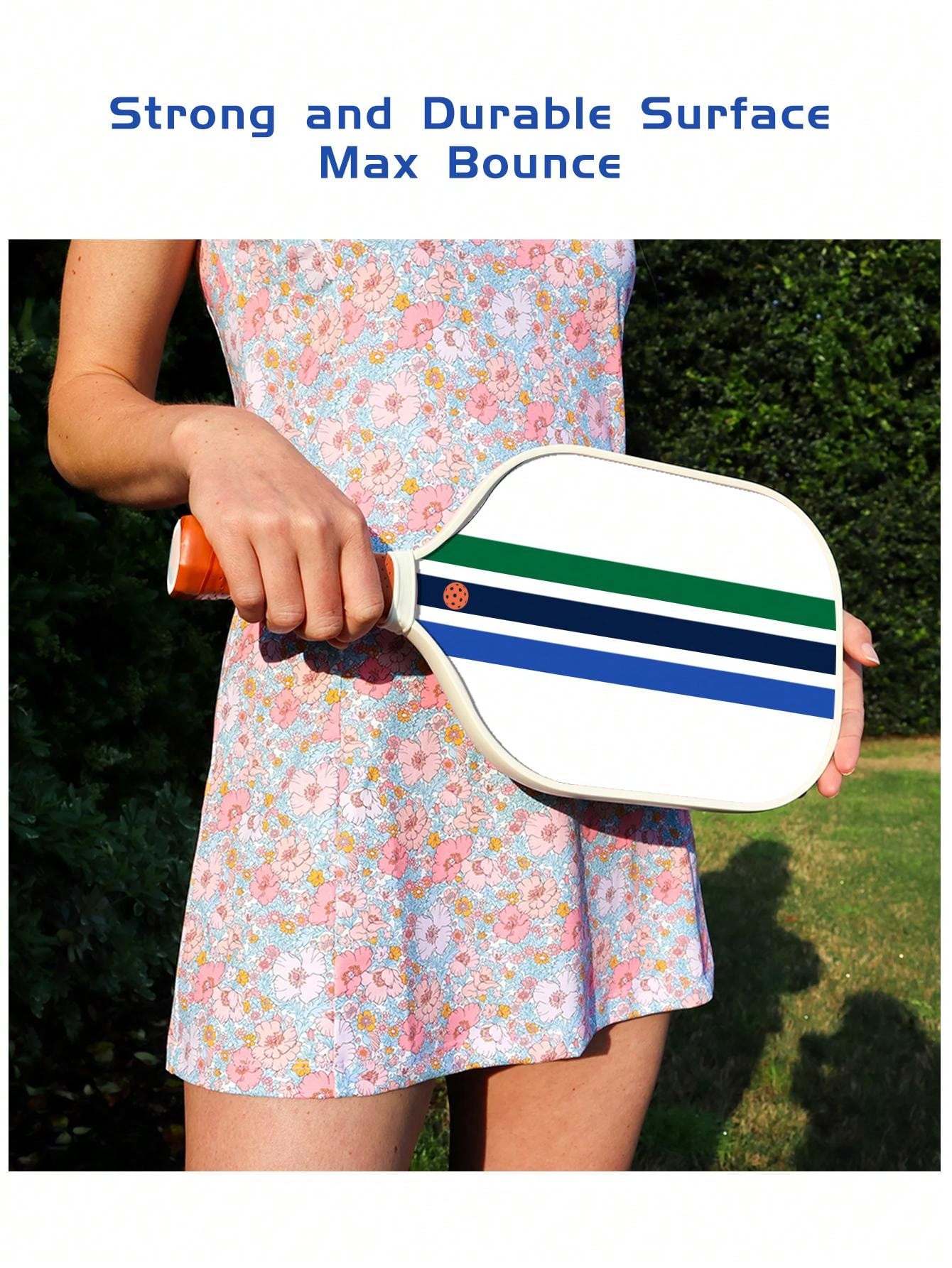 Raquette De Paddle De Ballon Marin À Cornichons Bleu-vert De Sport En ...