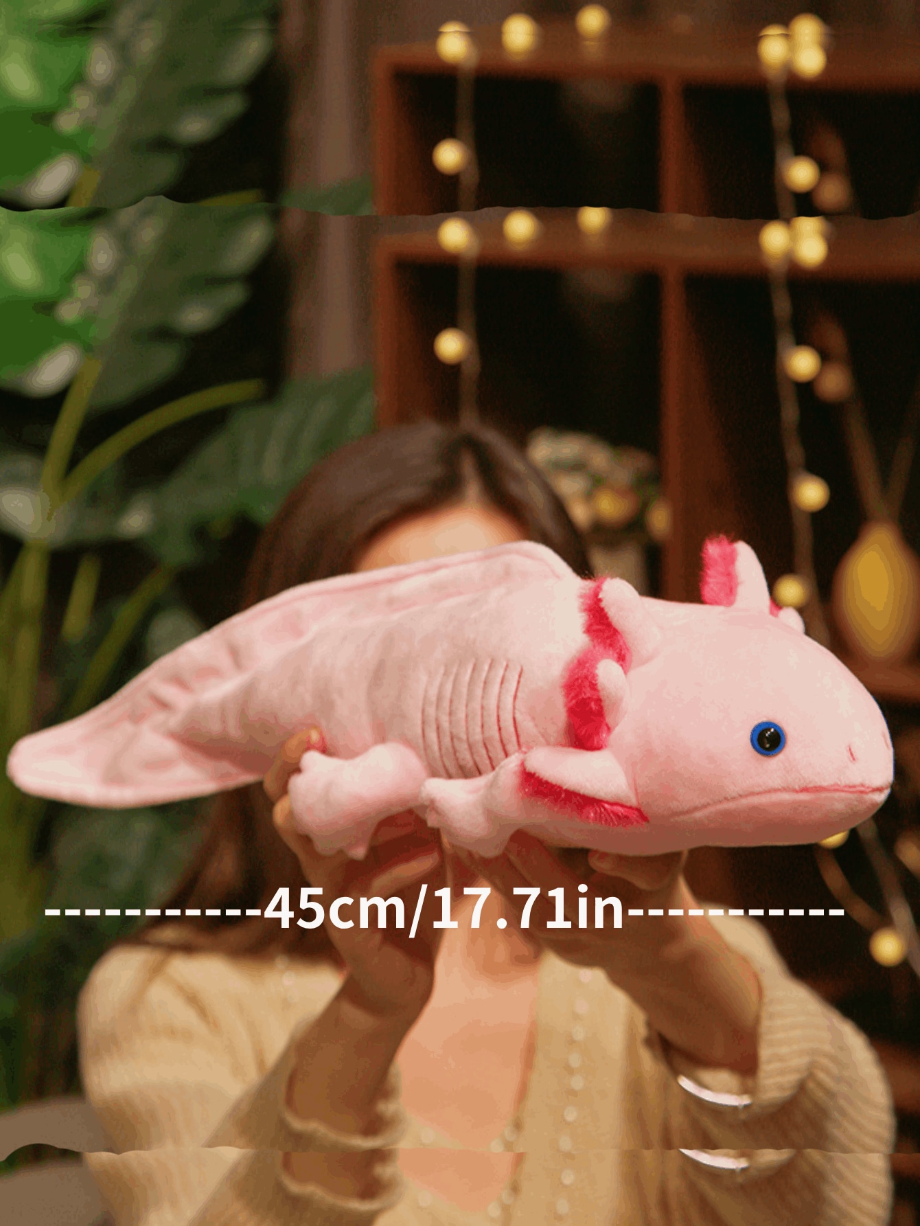 Cute Axolotl Plush, Soft Stuffed Animal Salamander Plush Pillow, Kawaii ...