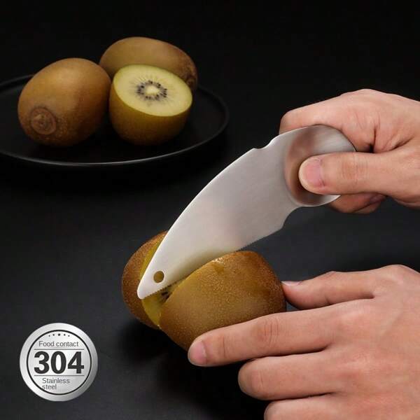 1pc 304 Stainless Steel Kiwifruit Knife Kitchen Fruit Tool, Peel And ...