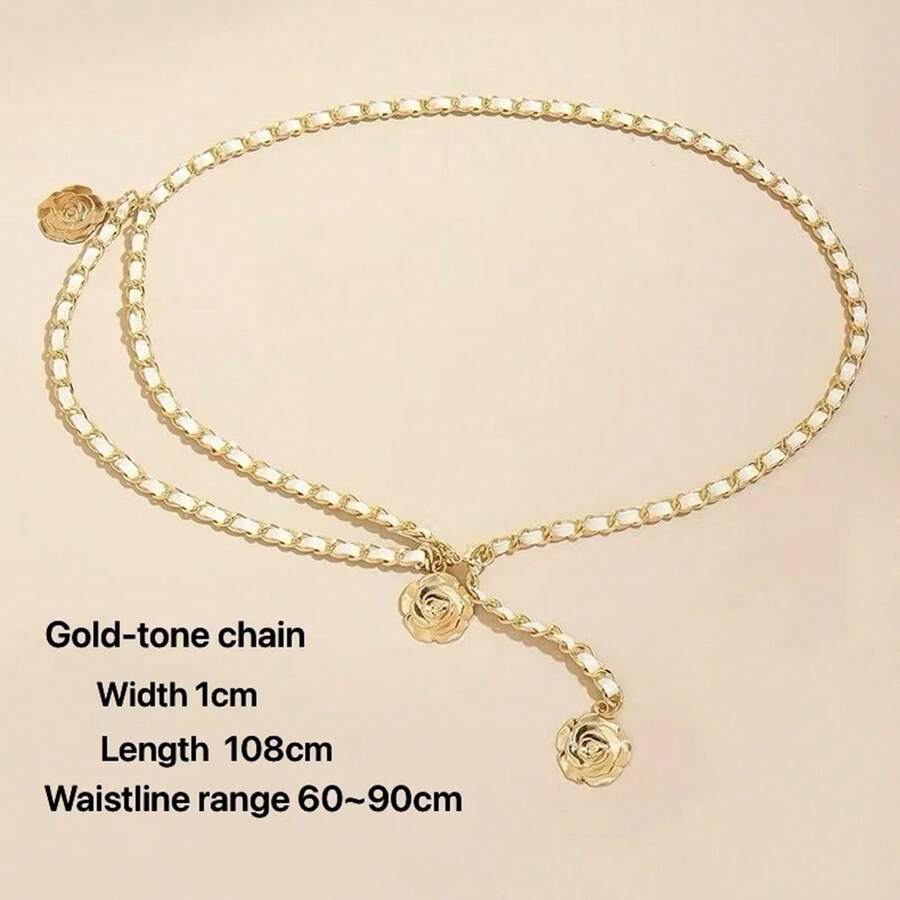 Metallic Suit Skirt Chain For Women Fashionable Belt Rope Chain ...